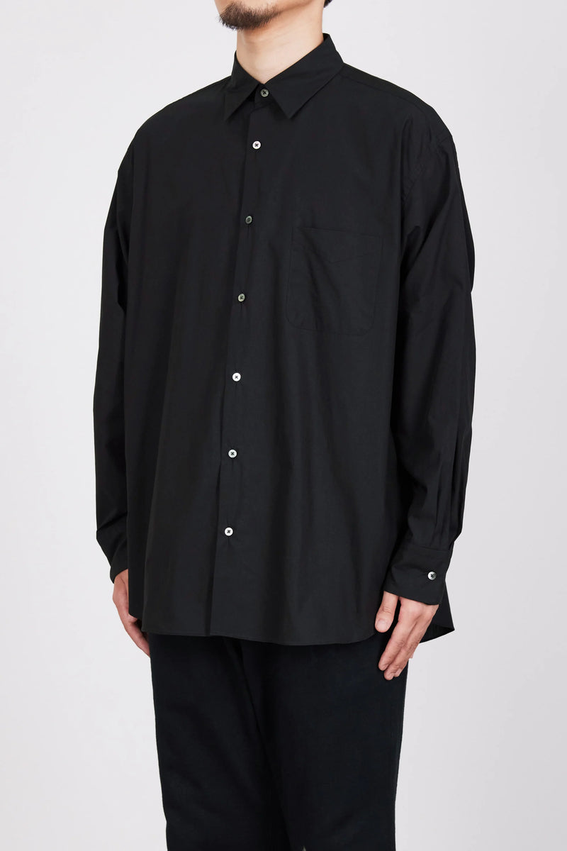 【MARKAWARE】ORGANIC GIZA TYPEWRITER COMFORT FIT SHIRT / BLACK – Butterfly Clutch