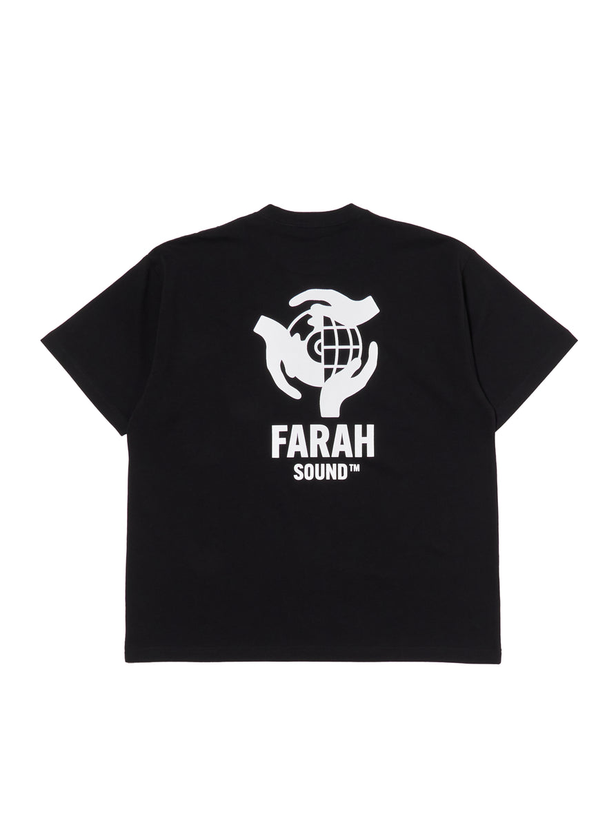 【FARAH】Printed Graphic S/S Tee “FARAH SOUND” / BLACK – Butterfly Clutch